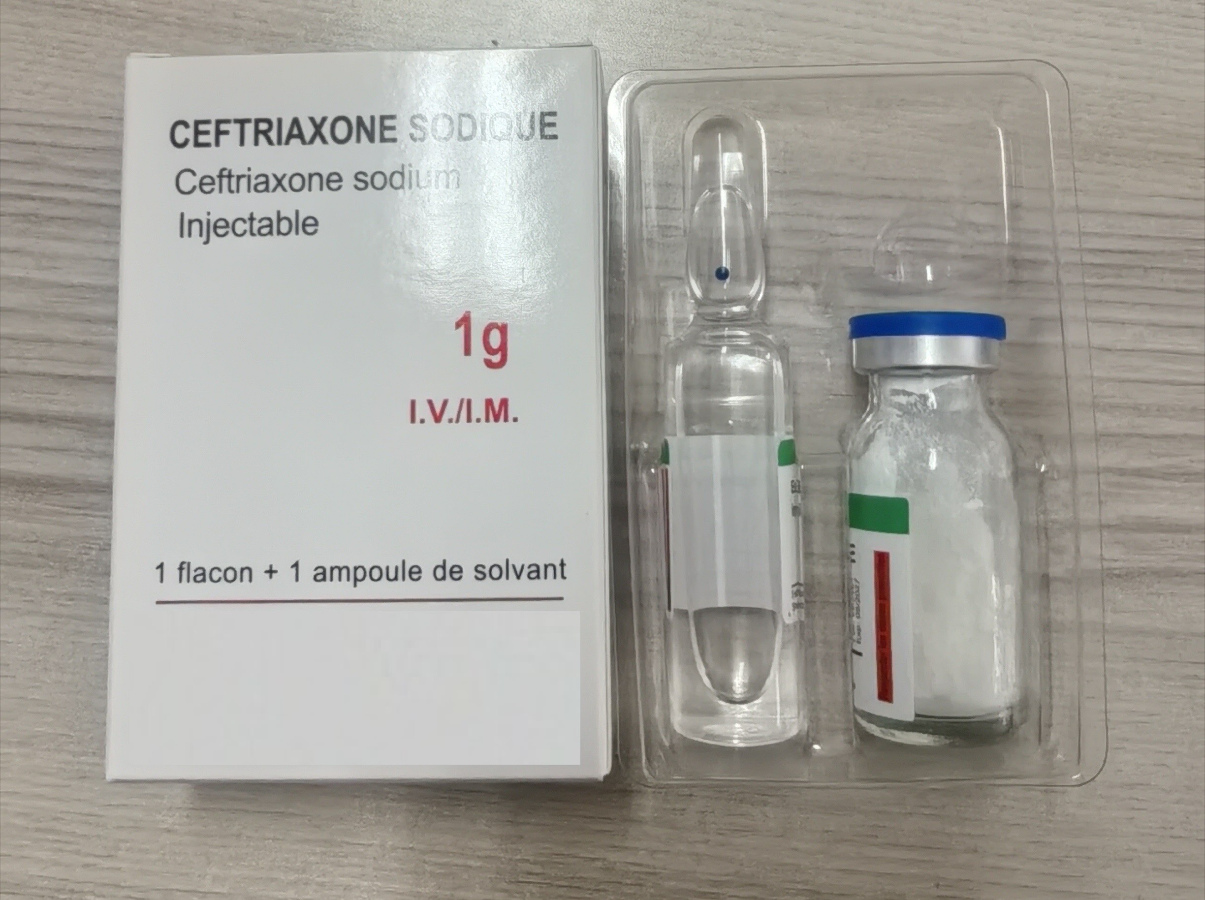 Ceftriaxon Natriumpulver Injektionsmittel 1,0 g